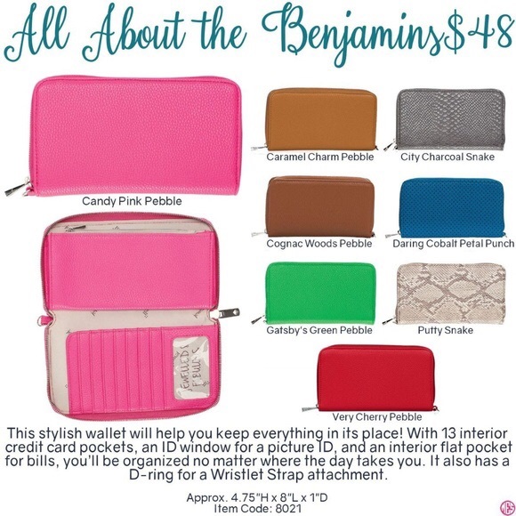 thirty-one | Bags | Thirtyone All About The Benjamins Wallets | Poshmark